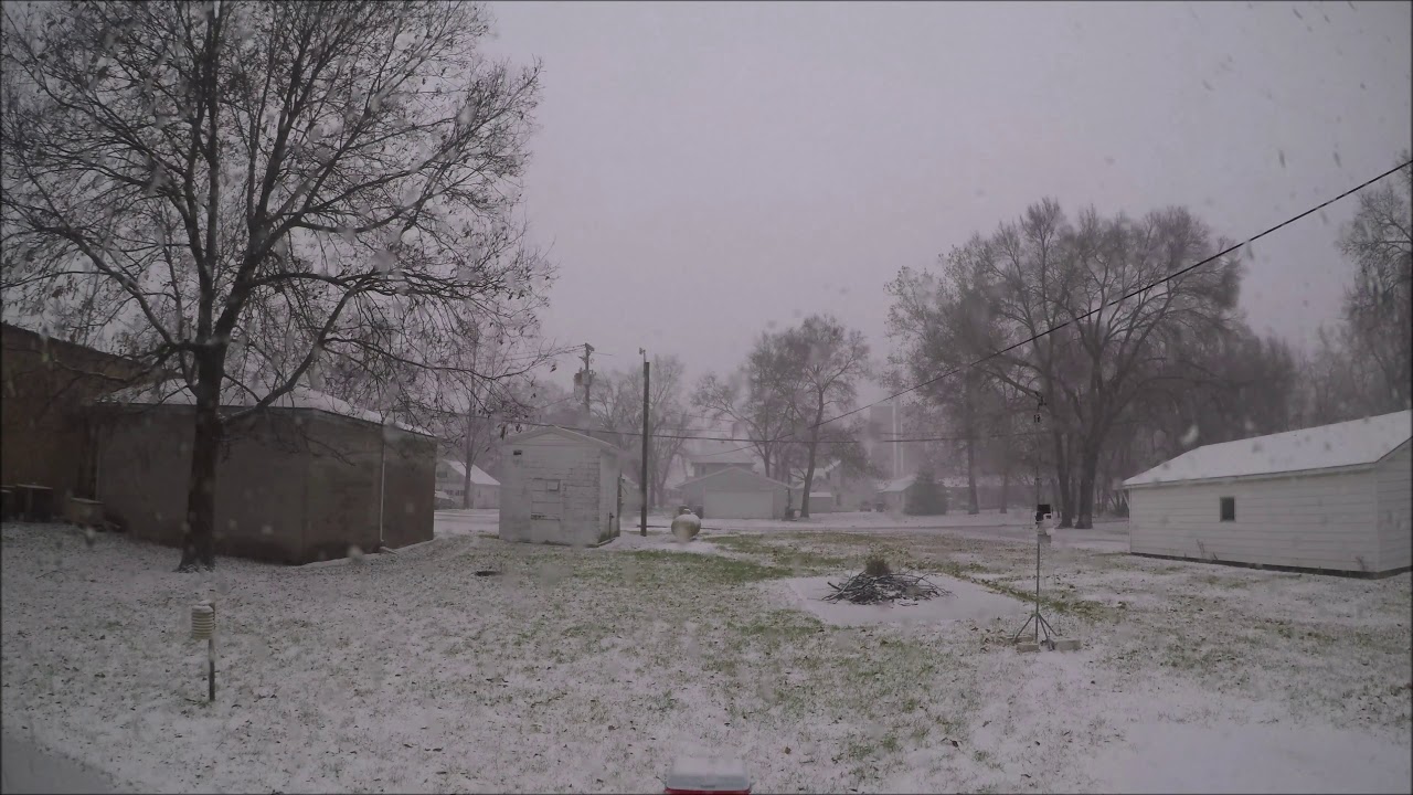11/25/18 Blizzard Time Lapse Erie, IL (in 4K) - YouTube