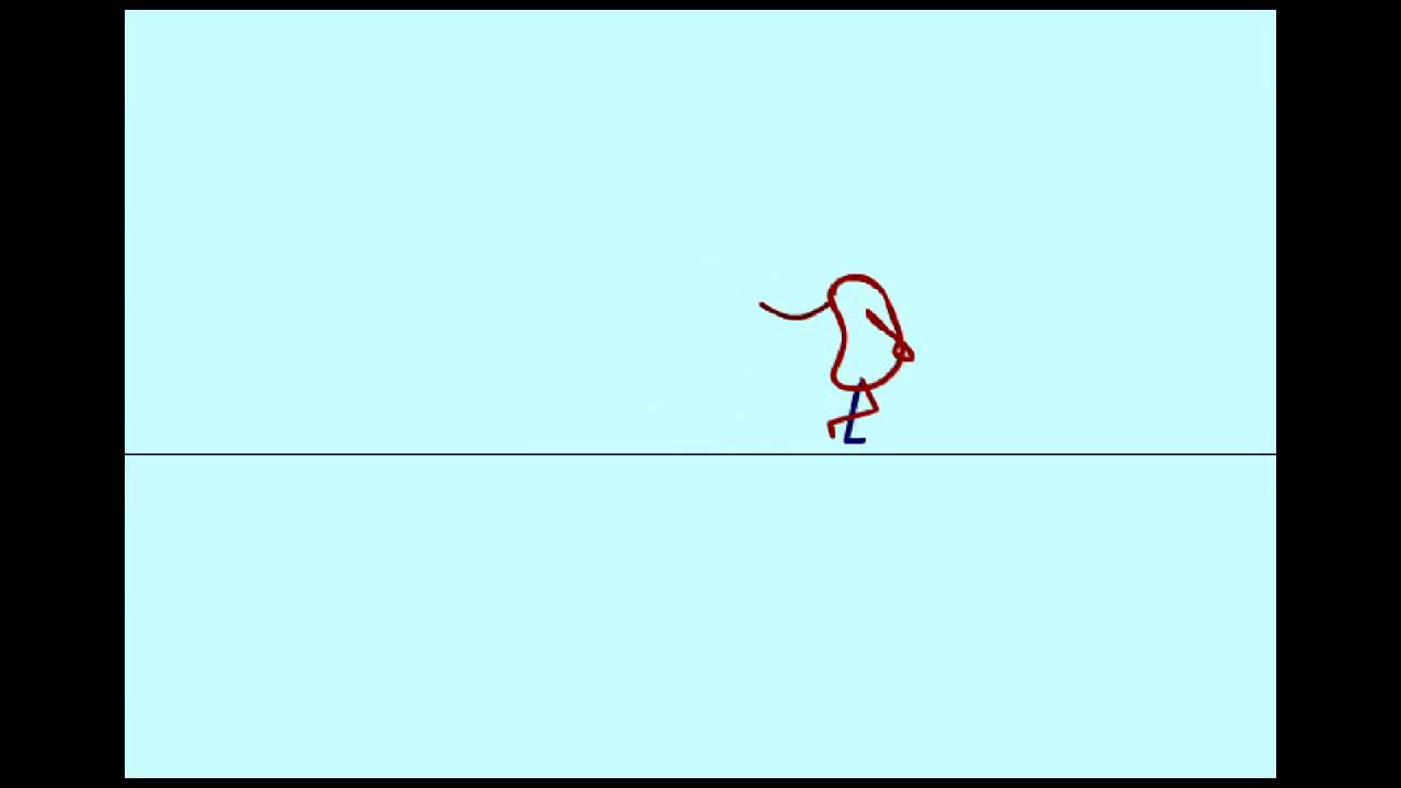 2D Flash Animation Test: Walk Cycle with Tail - YouTube