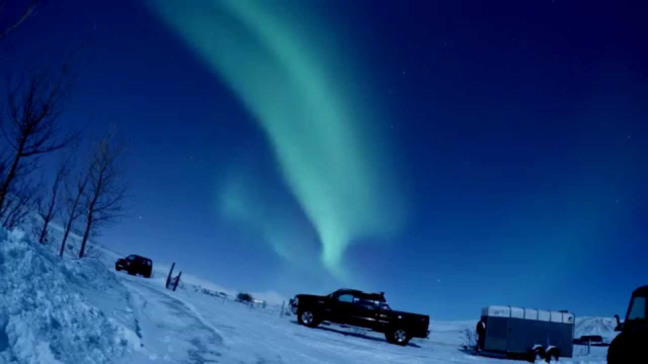 Northern Lights in Reykjavik, Iceland on January 29th 2015 Time Lapse ...