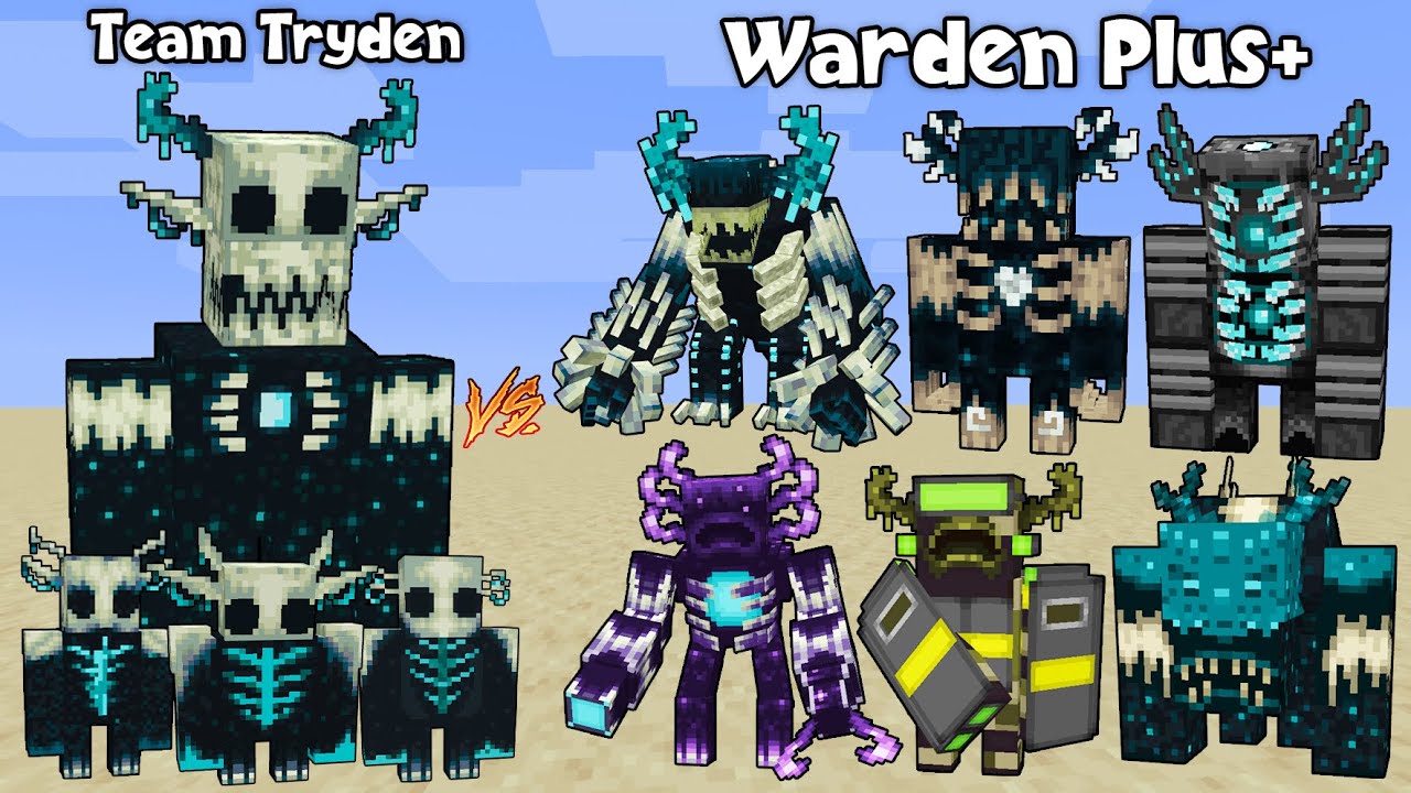 Team Tryden Vs New Wardens Plus+ / Minecraft Mob Battle - YouTube