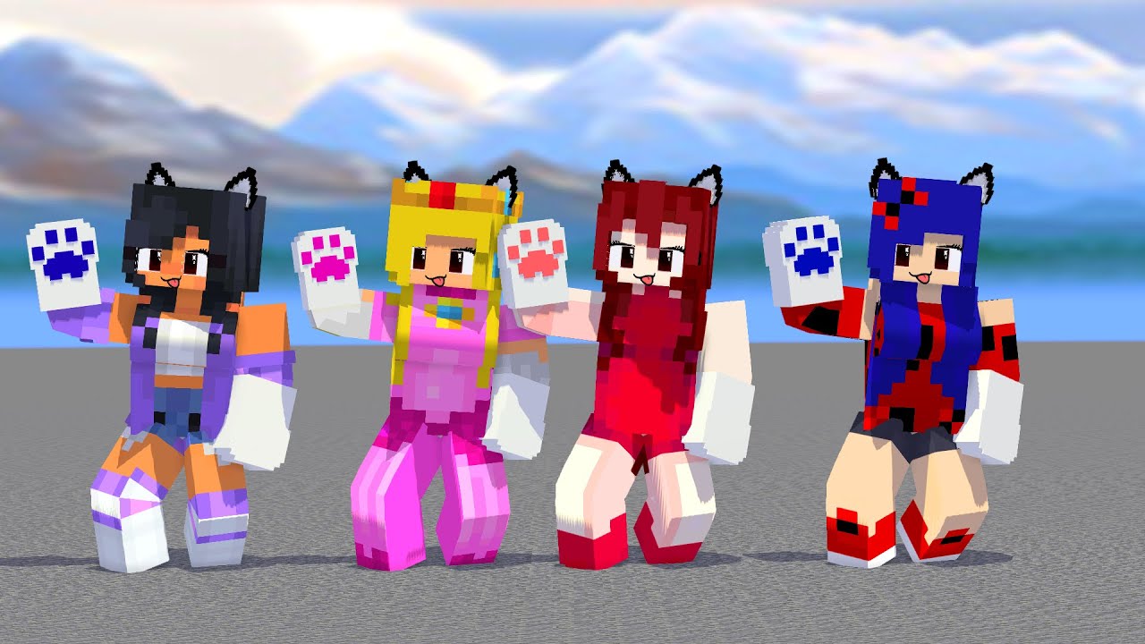 SHUFFLE YAY! ARIGATO FIRST MEET APHMAU, PRINCESS PEACH, LADY BUG, FNF ...