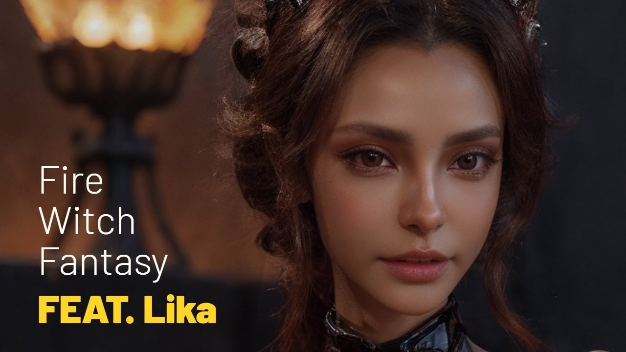 「4K」Fire Witch Fantasy | Beauty Lookbook - YouTube