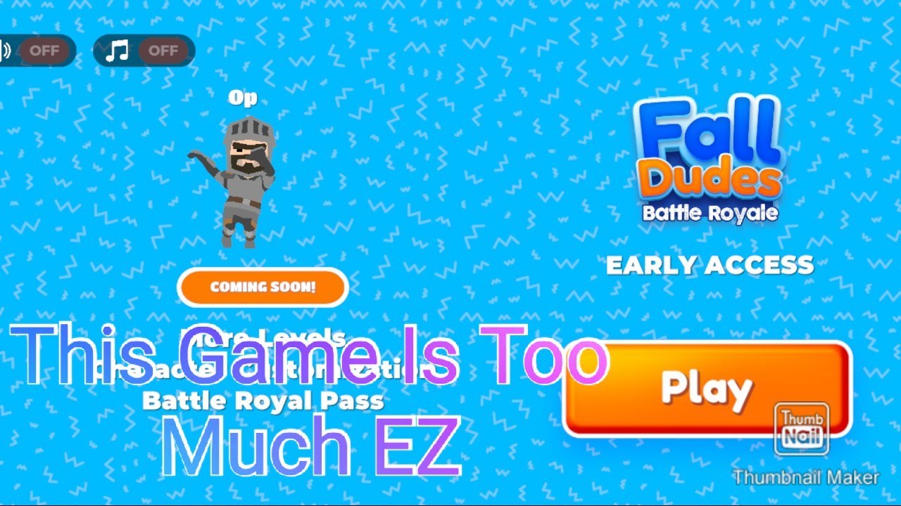 Playing Fall Guys Fan Made Game-Fall Dudes - YouTube