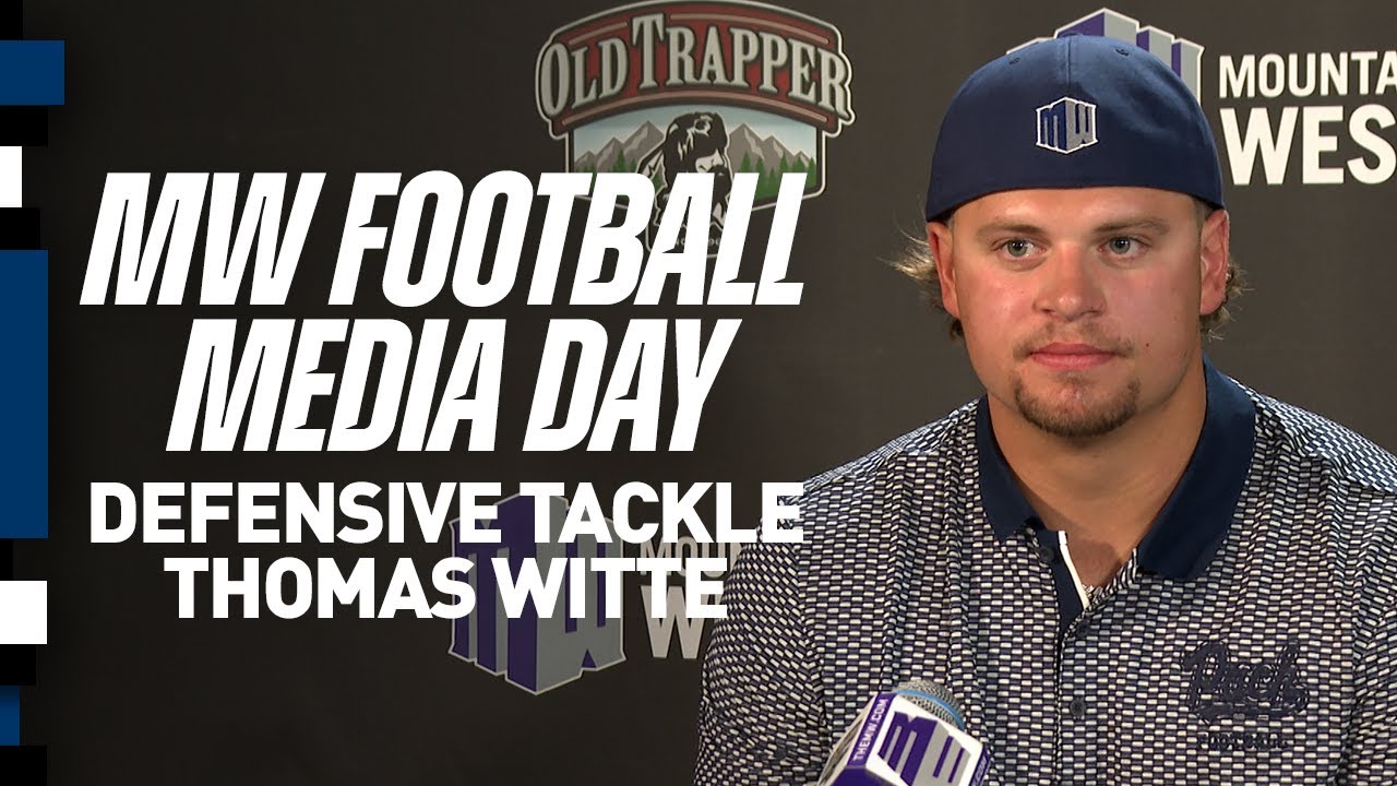 1-on-1 with Nevada DT Thomas Witte at Mountain West Media Day - YouTube