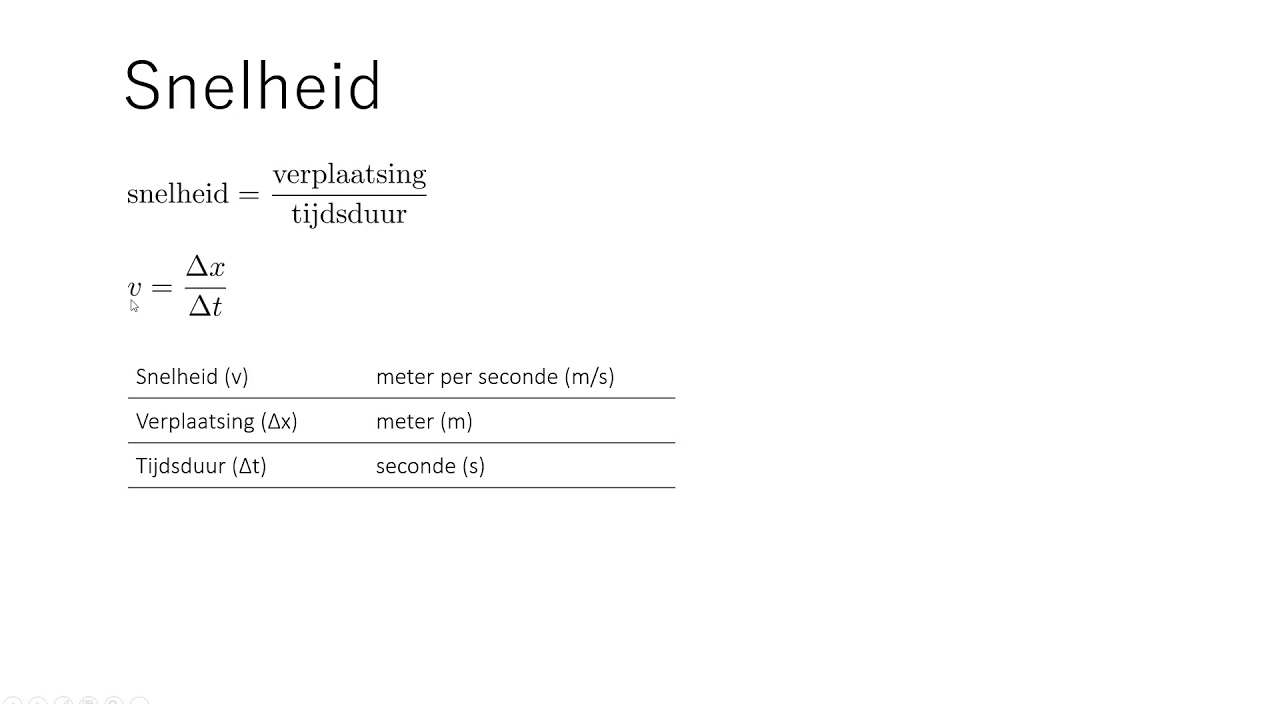 Natuurkunde basis 05 omschrijven van formules - YouTube