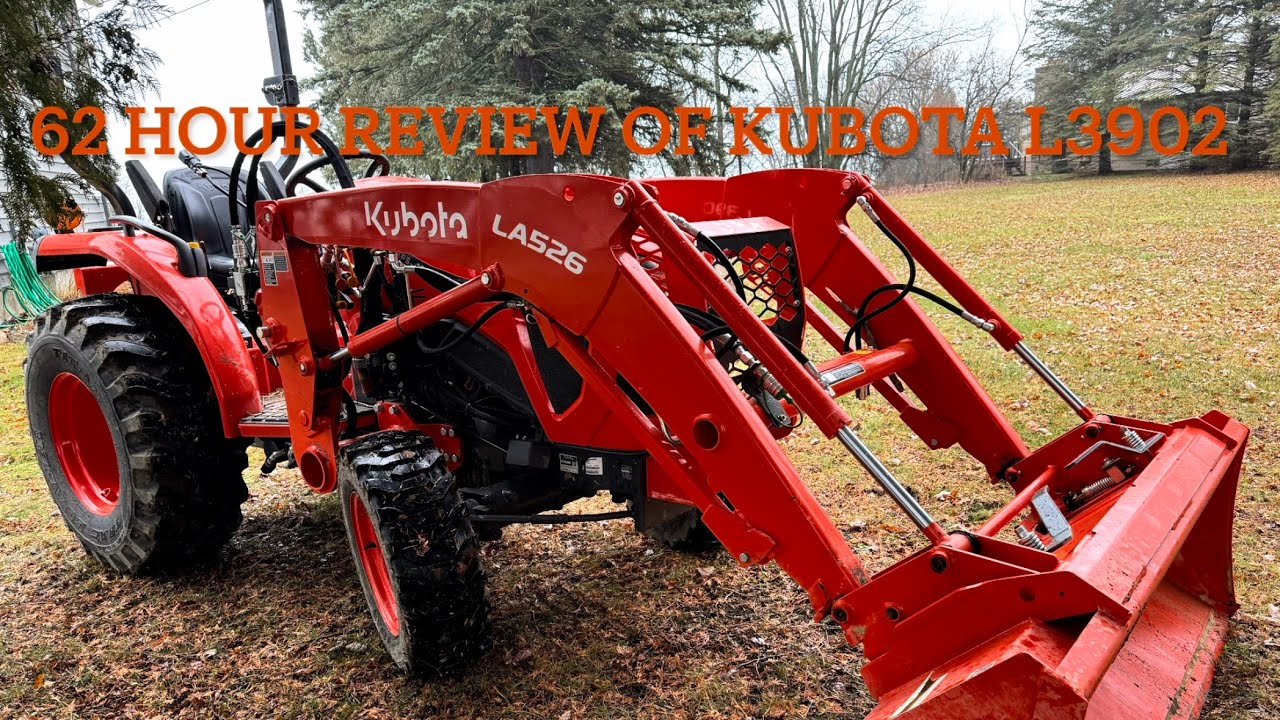 Kubota L3902 62 hour review and damage update - YouTube