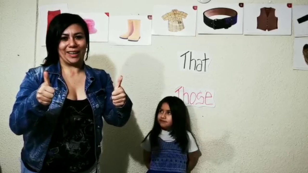 Clothes, this, these, that, those, demonstratives - YouTube