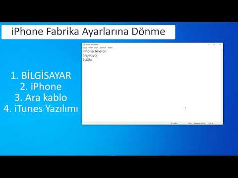 iPhone Fabrika Ayarlarına Dönme | Bilgisayarda iTunes ile Sıfırlama