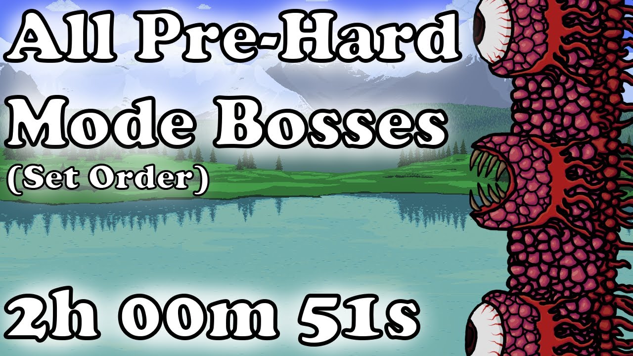 Terraria All Pre-Hard Mode Bosses Set Order Speedrun PB (2h0m51s ...