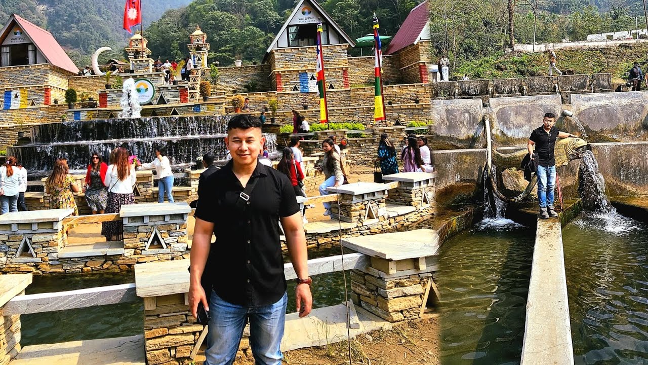 WATERFALL ECO VILLAGE🤔 / GANDAKI TROUT FARM / Rainbow trout fish ...
