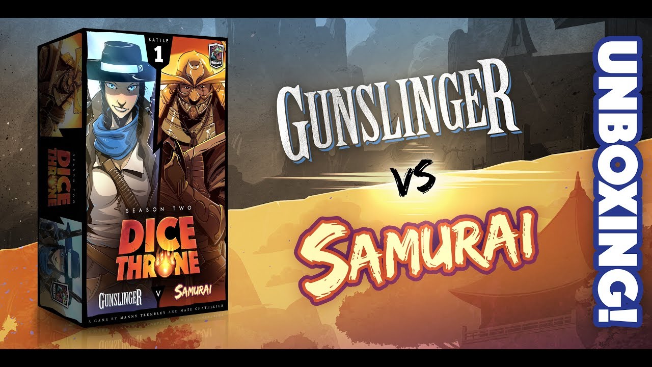 Dice Throne - Season Two Unboxing: Samurai vs Gunslinger - YouTube