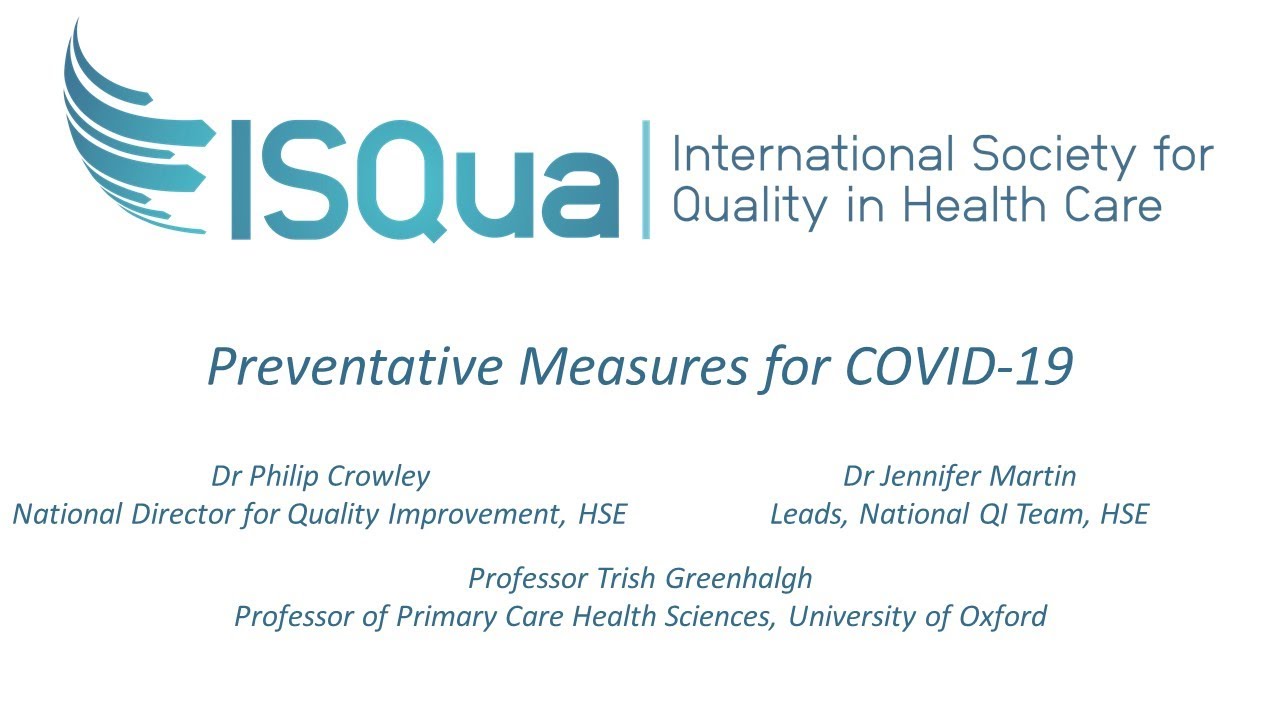 Preventative Measures for COVID-19 with Trish Greenhalgh, Philip ...