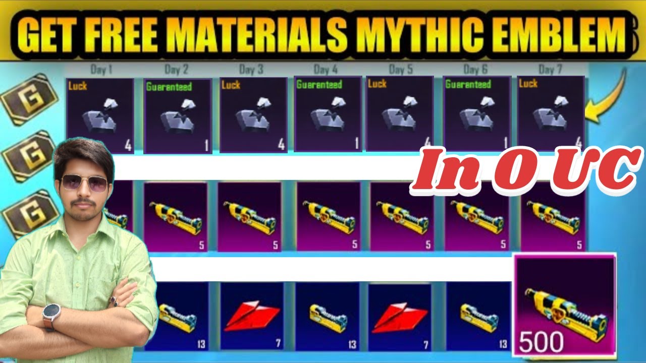 Material, Mythic Emblem & Star Forge Stone Free In BGMI Fortune Refiner ...