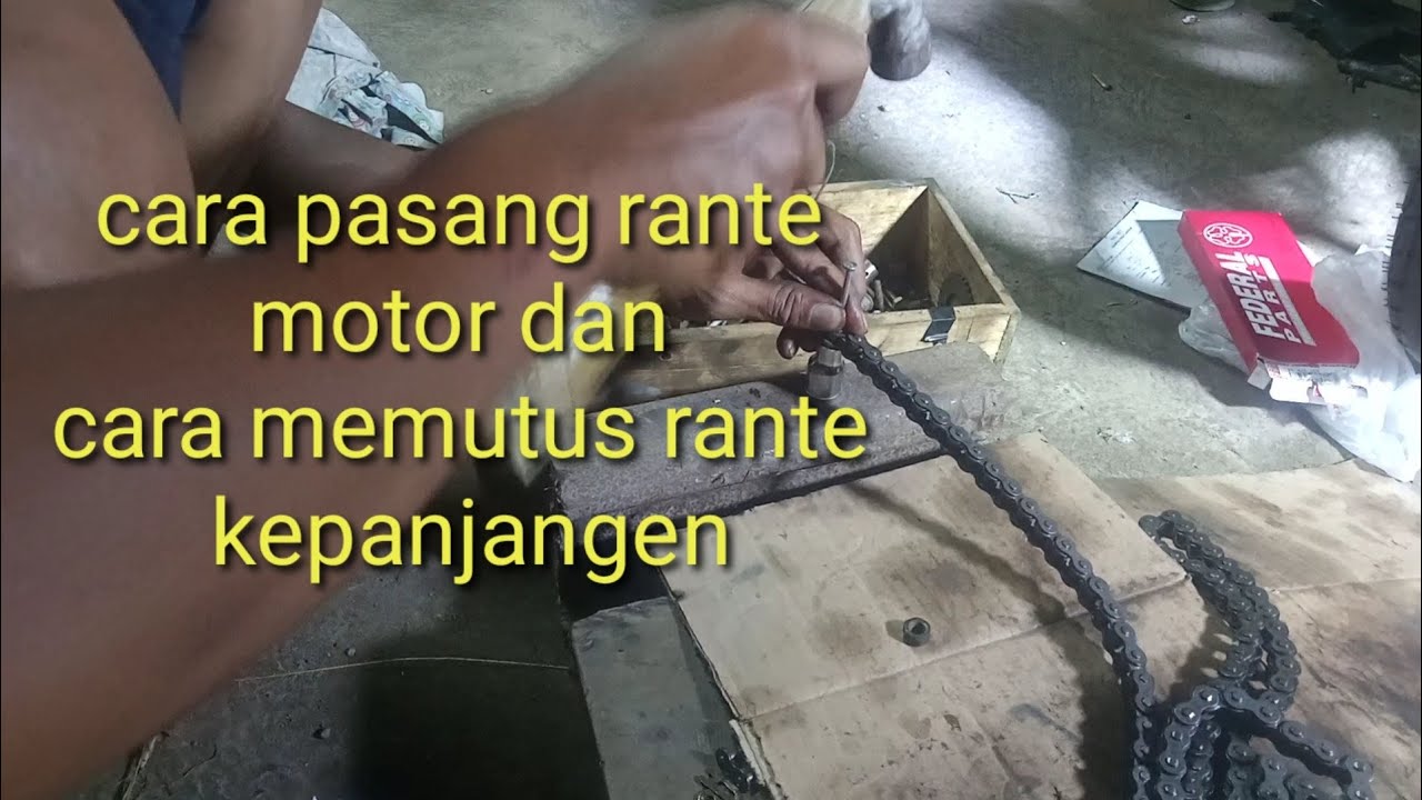 cara potong Rante motor dan pemasangan - YouTube