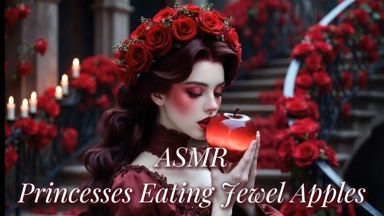 【ASMR】 Princess Eating Jewel Apple 🍎💎#asmr #aiasmr #princess - YouTube