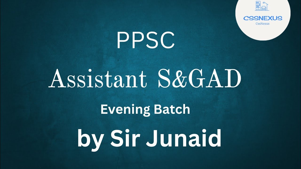 Today PPSC Assistant Clubbed Paper Solved 24-11-2024 Evening | PPSC ...