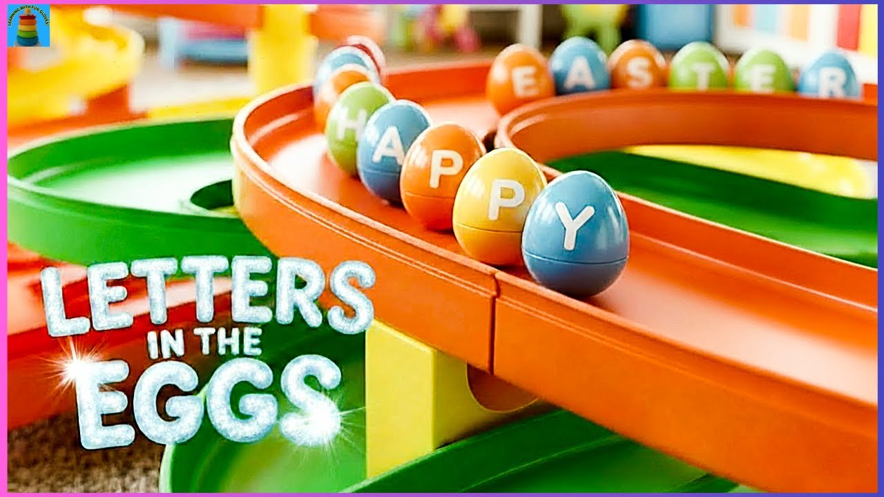 The Great Egg Race! Easter Egg Rollercoaster! - YouTube