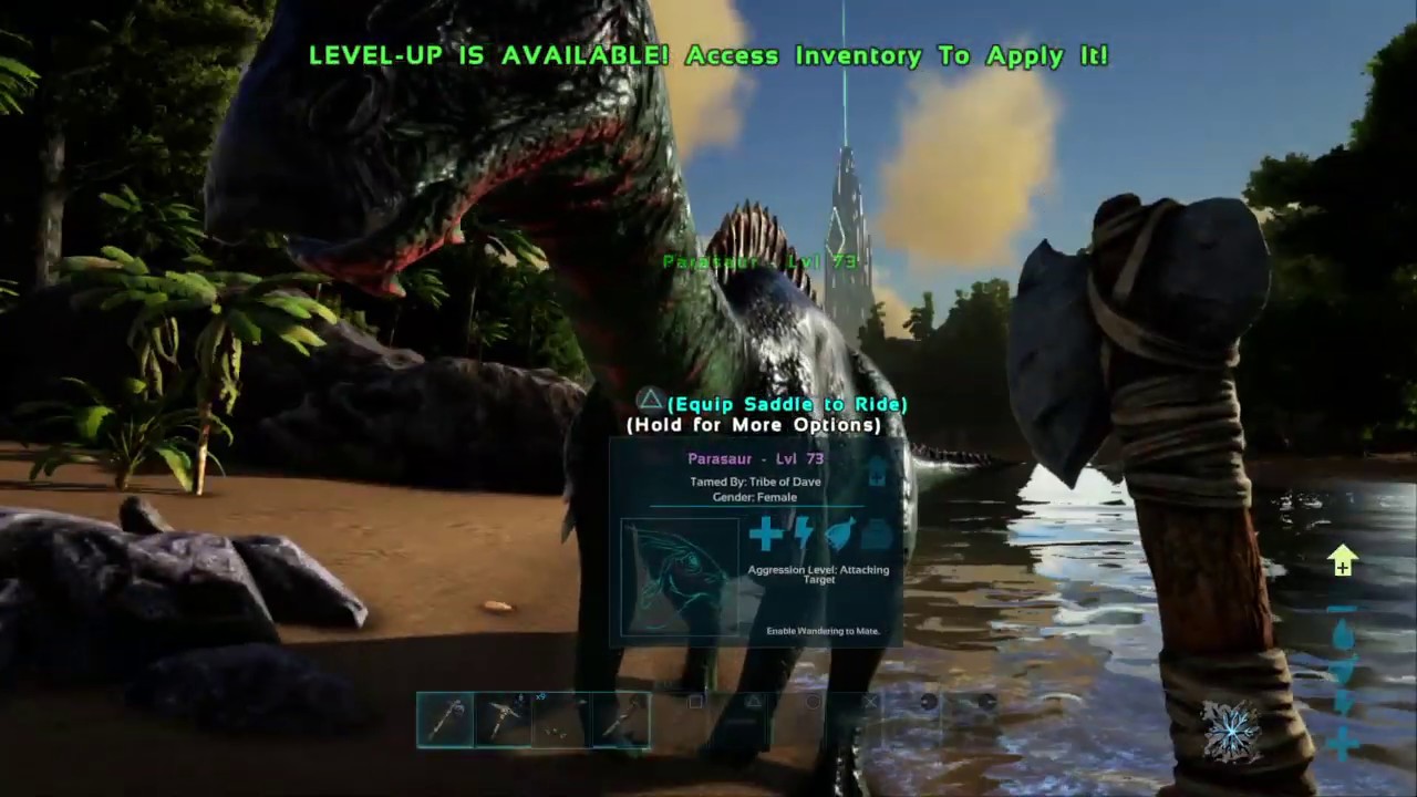 How to tame a parasaur | Ark Survival Evolved PS4 - YouTube