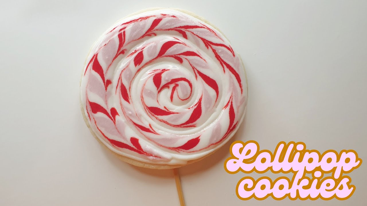 How to make LOLLIPOP COOKIES with royal icing | tutorial - YouTube