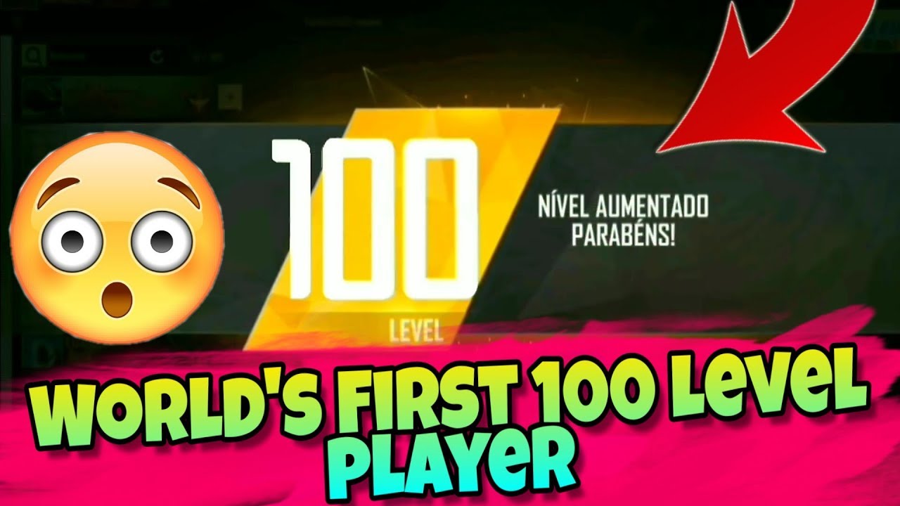 World's First 100 level in Free Fire | 100 level gameplay must watch😱 ...