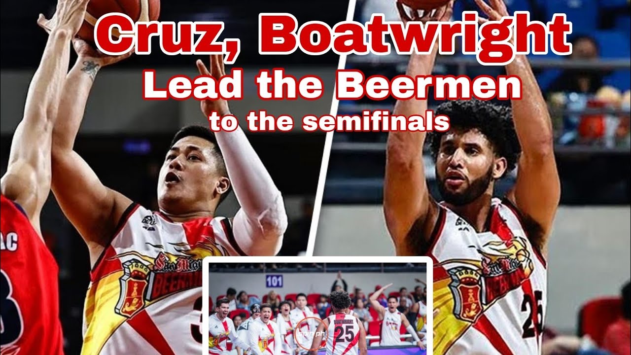 Cruz, Boatwright lead SMB vs ROS, Beermen nakuha ang ticket sa semi ...