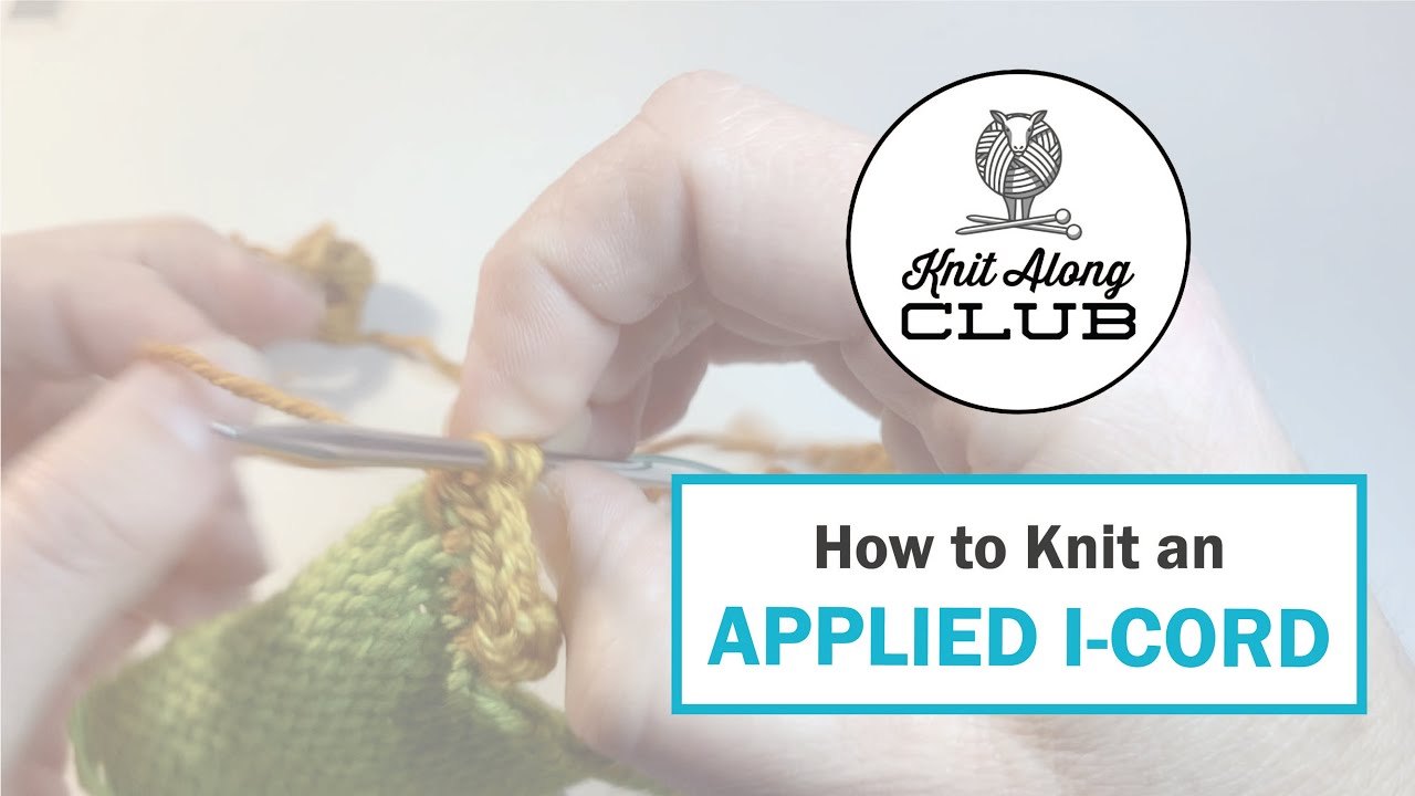 How to Knit an Applied I-Cord - YouTube