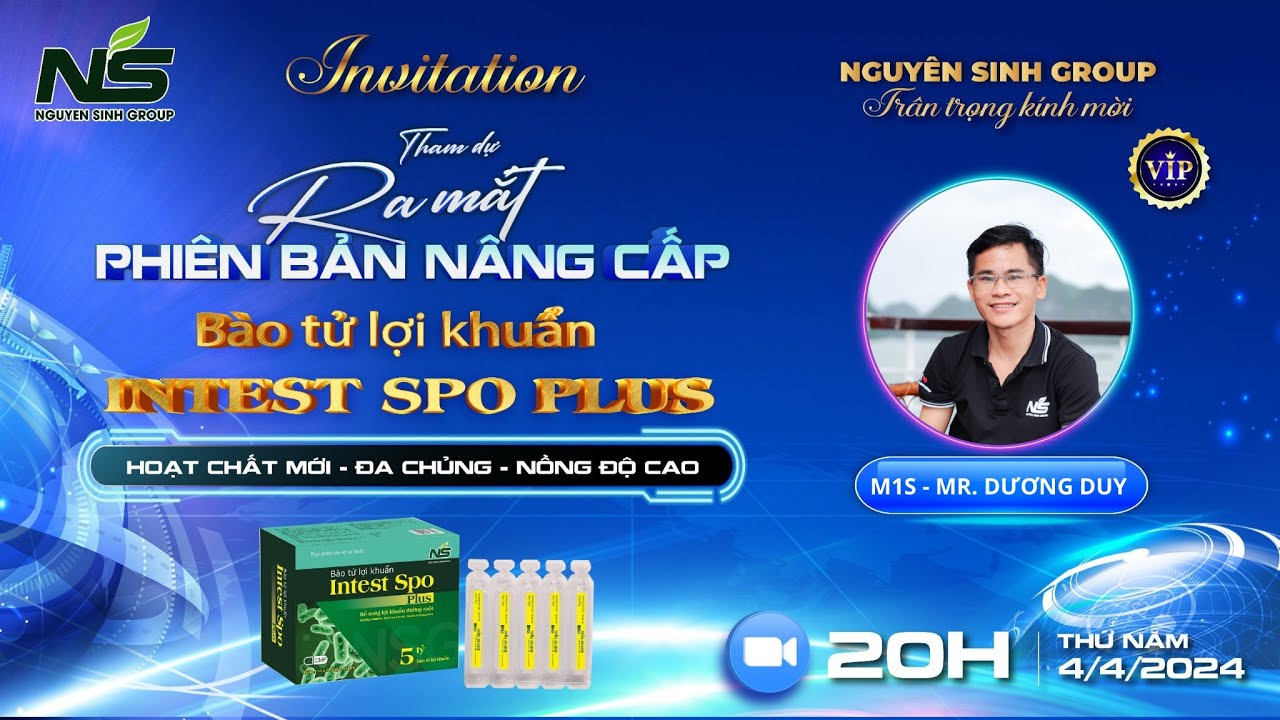BÀO TỬ LỢI KHUẨN 5 TỶ - INTEST SPO PLUS - Hr. Dương Tường Duy - YouTube