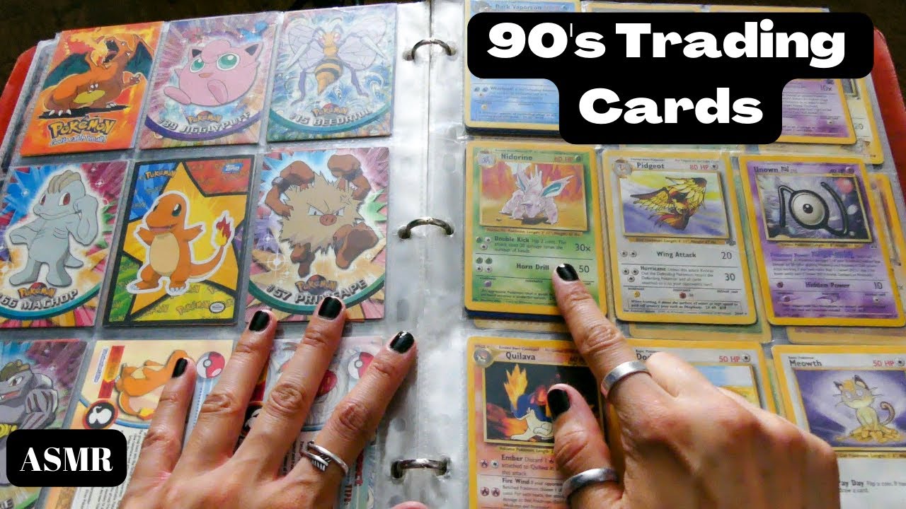 ASMR Trading Card Collection (whispers, crinkles, page turning, tapping ...