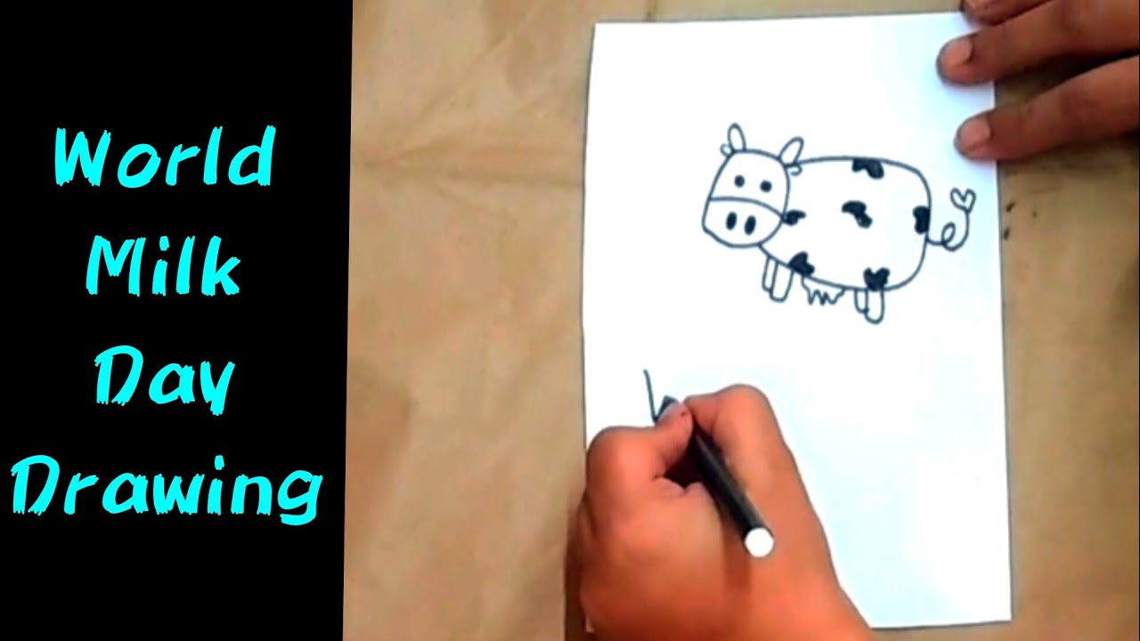 World Milk Day Drawing || World Milk Day Poster Drawing - YouTube