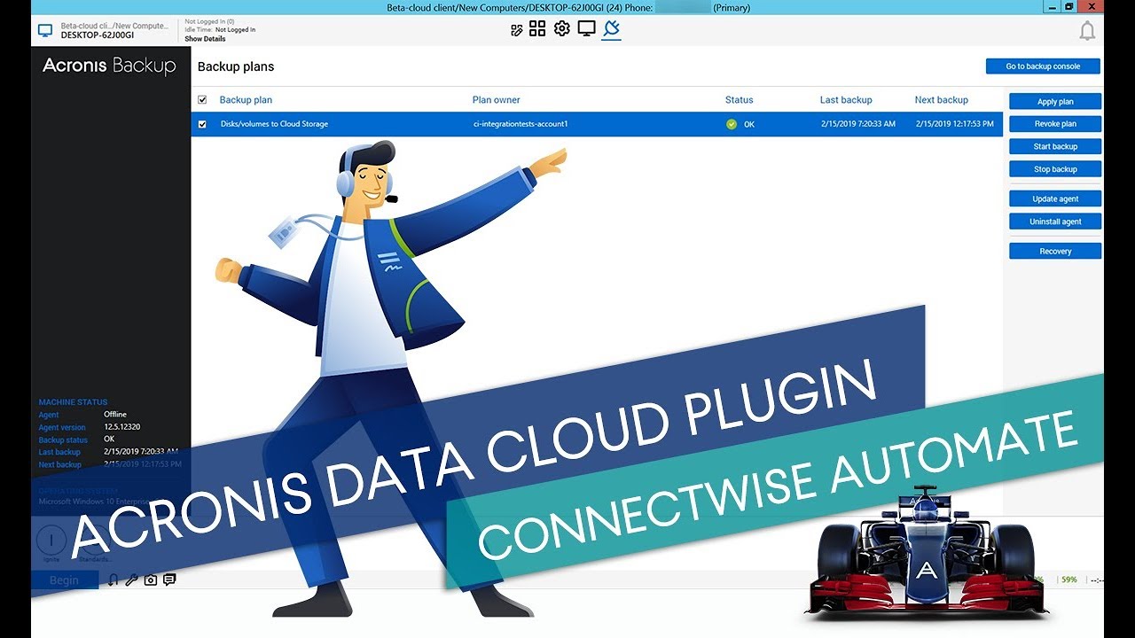 How to Use the Acronis Data Cloud Plugin for ConnectWise Automate - YouTube