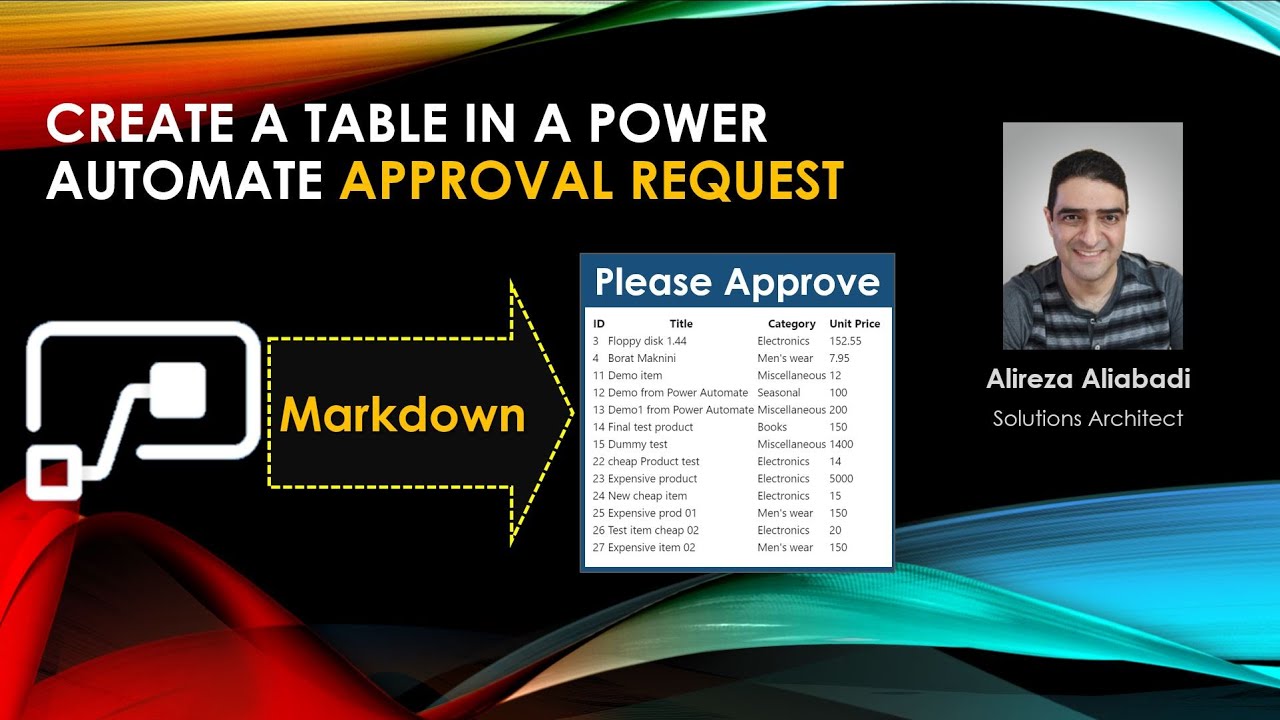 How To Create A Table In Power Automate Approval Request Markdown how-to-create-a-table-in-power-automate-approval-request-markdown