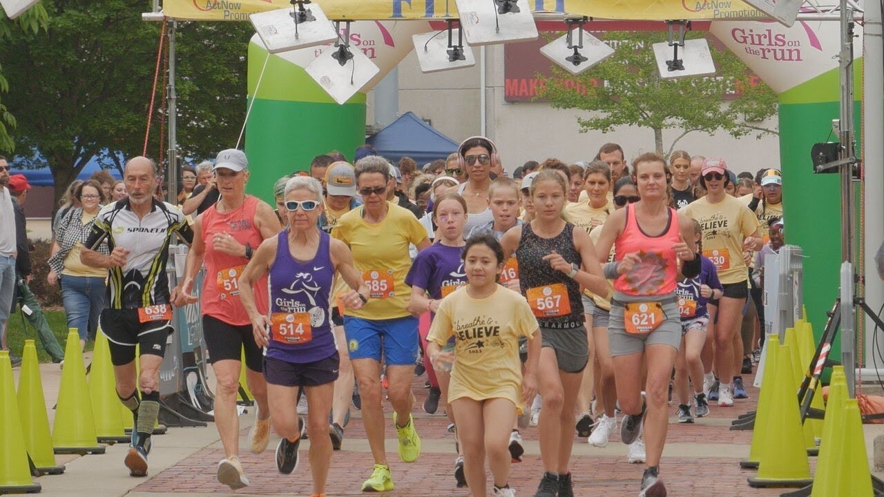 Hundreds participate in annual Girls on the Run 5k celebration in ...