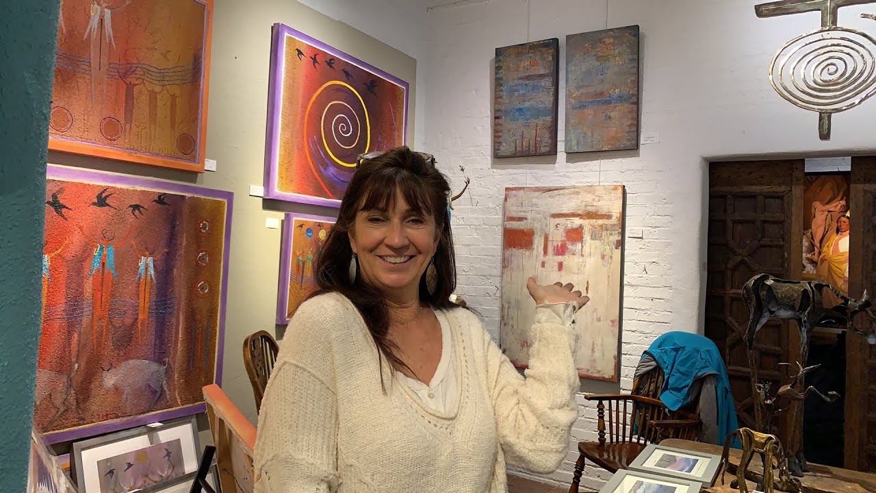 SANTA FE - Worrell Gallery with artist Katharine Lott - YouTube