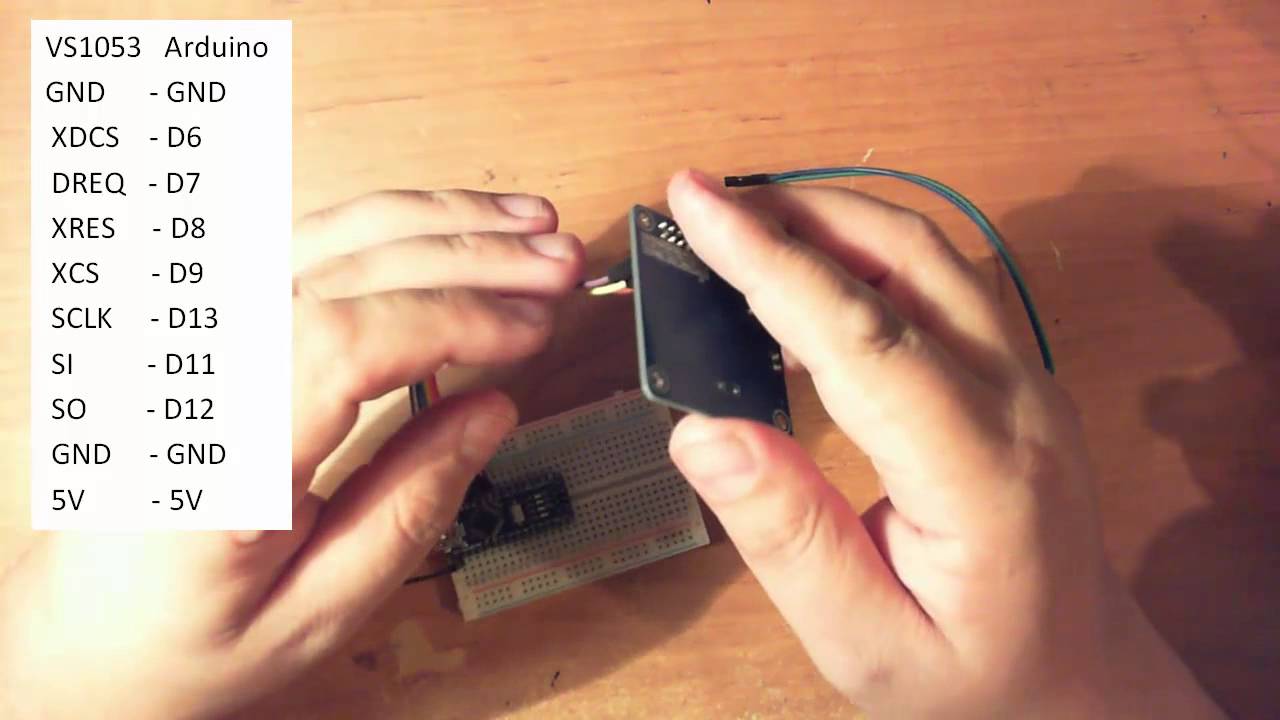 Модуль проигрыватель MP3 обзор Module VS1003 VS1053 MP3 - YouTube