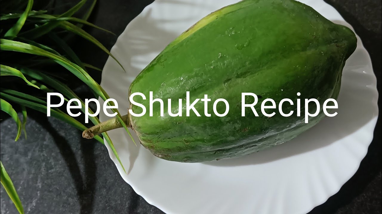Niramish Pepe Shukto Recipe|Papaya Recipe -Jharna Juma Kitchen. - YouTube