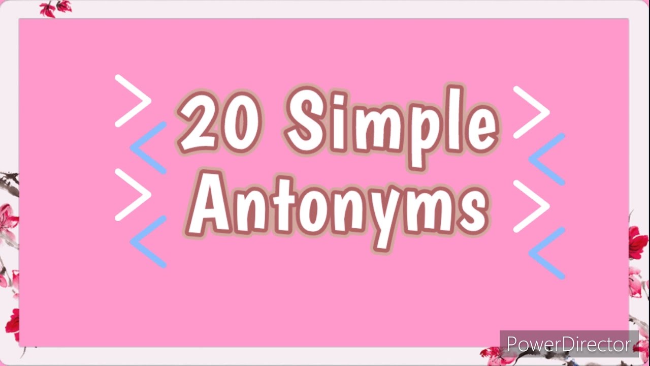 20 Simple Antonyms for students | Opposite Words #english #antonyms # ...