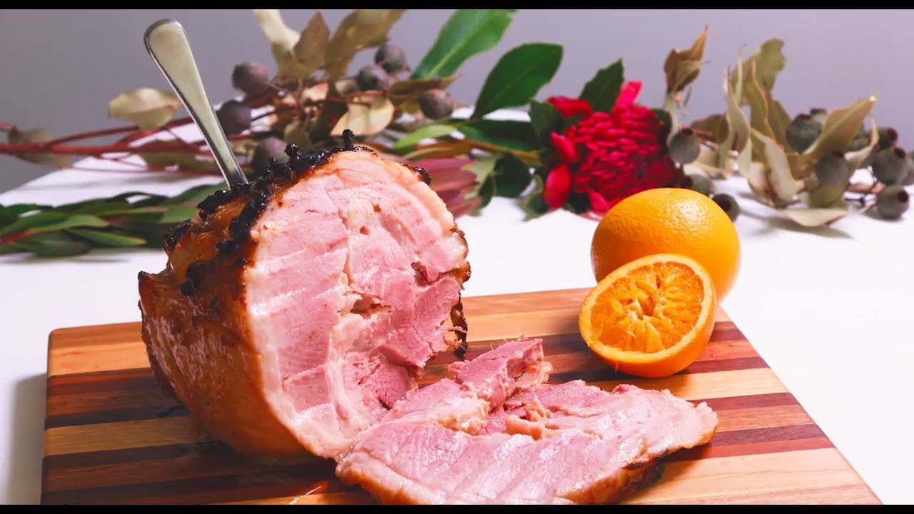 Christmas Ham with Sticky Orange Glaze - YouTube