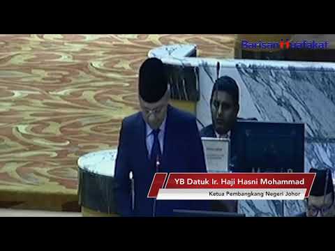 YB Datuk Ir. Haji Hasni Mohammad : Sidang Dun Johor - YouTube