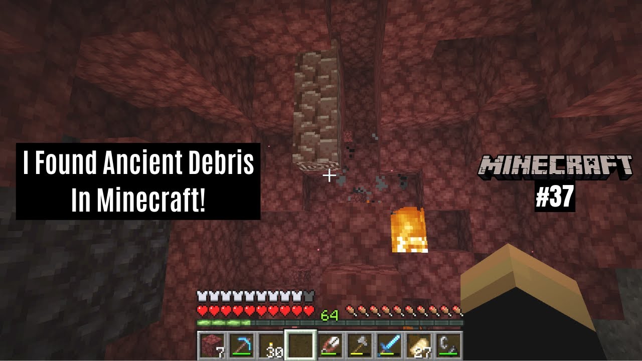 I Found Ancient Debris In Minecraft! (#37) - YouTube