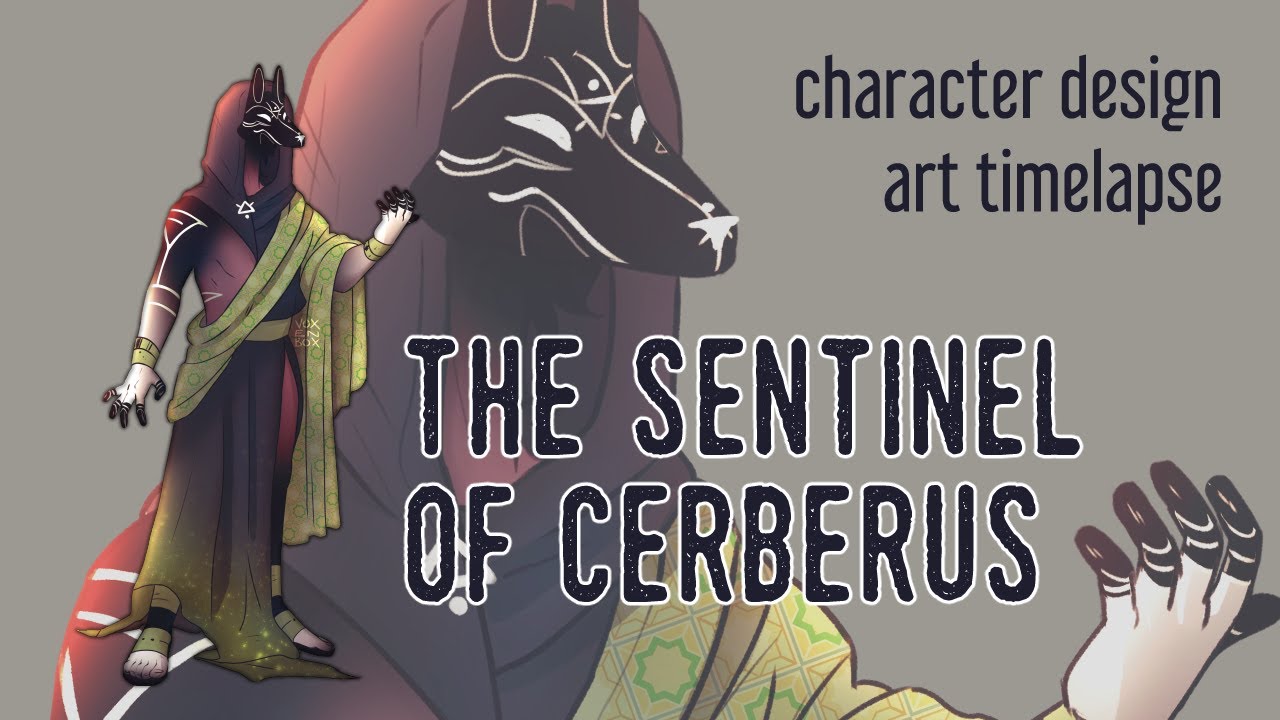 Drawing Timelapse - The Sentinel of Cerberus - YouTube