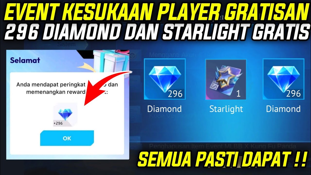DIKIRIM 296 DIAMOND DAN STARLIGHT GRATIS SAMA MONTON ! CARA MENDAPATKAN ...