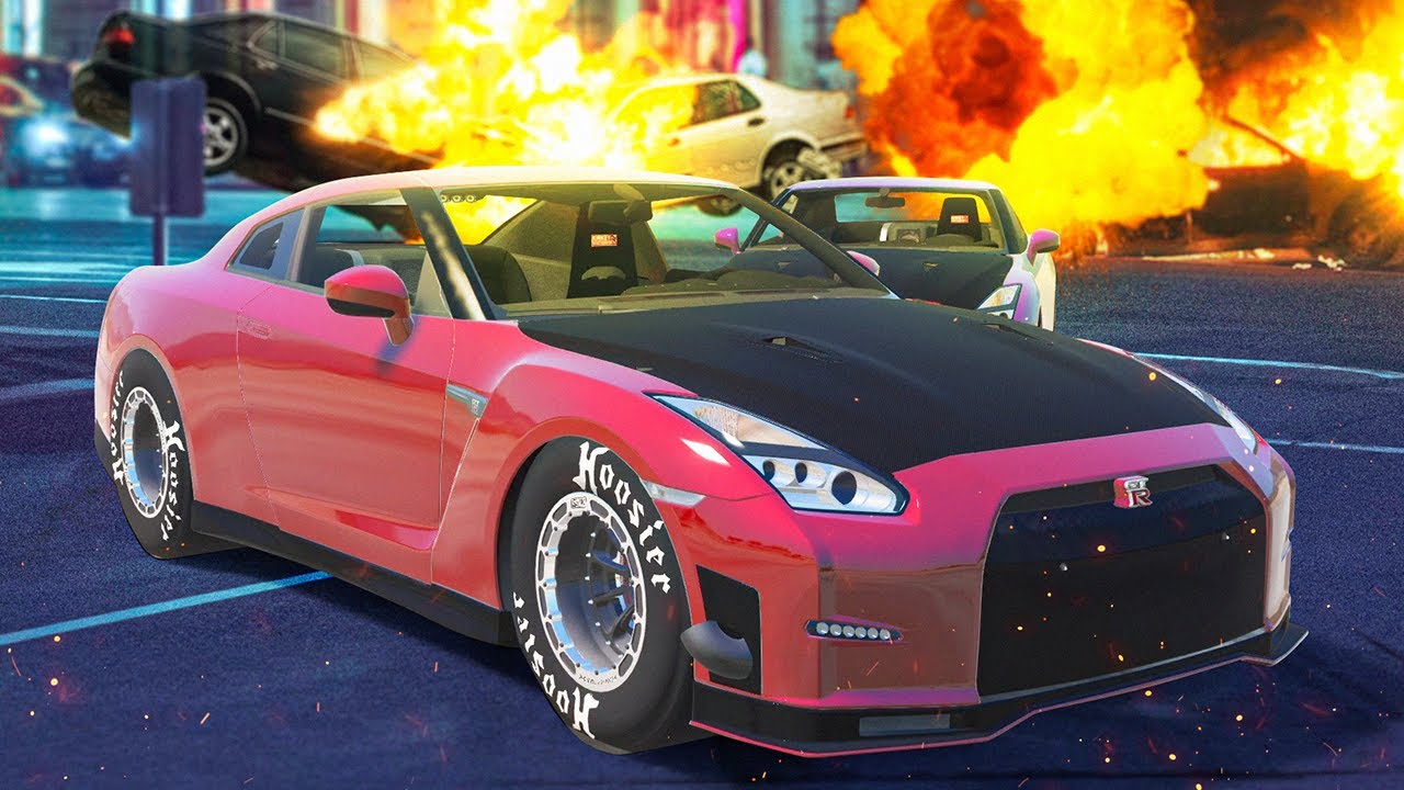 3000 bhp Drag GTR Trolls the cops | GTA 5 RP - YouTube