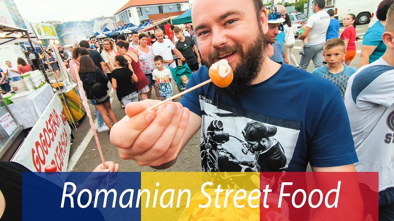 THE BEST ROMANIAN STREET FOOD - YouTube