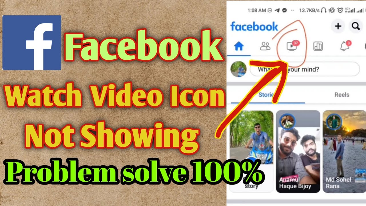 how to fix facebook video icon | facebook video watch icon missing ...