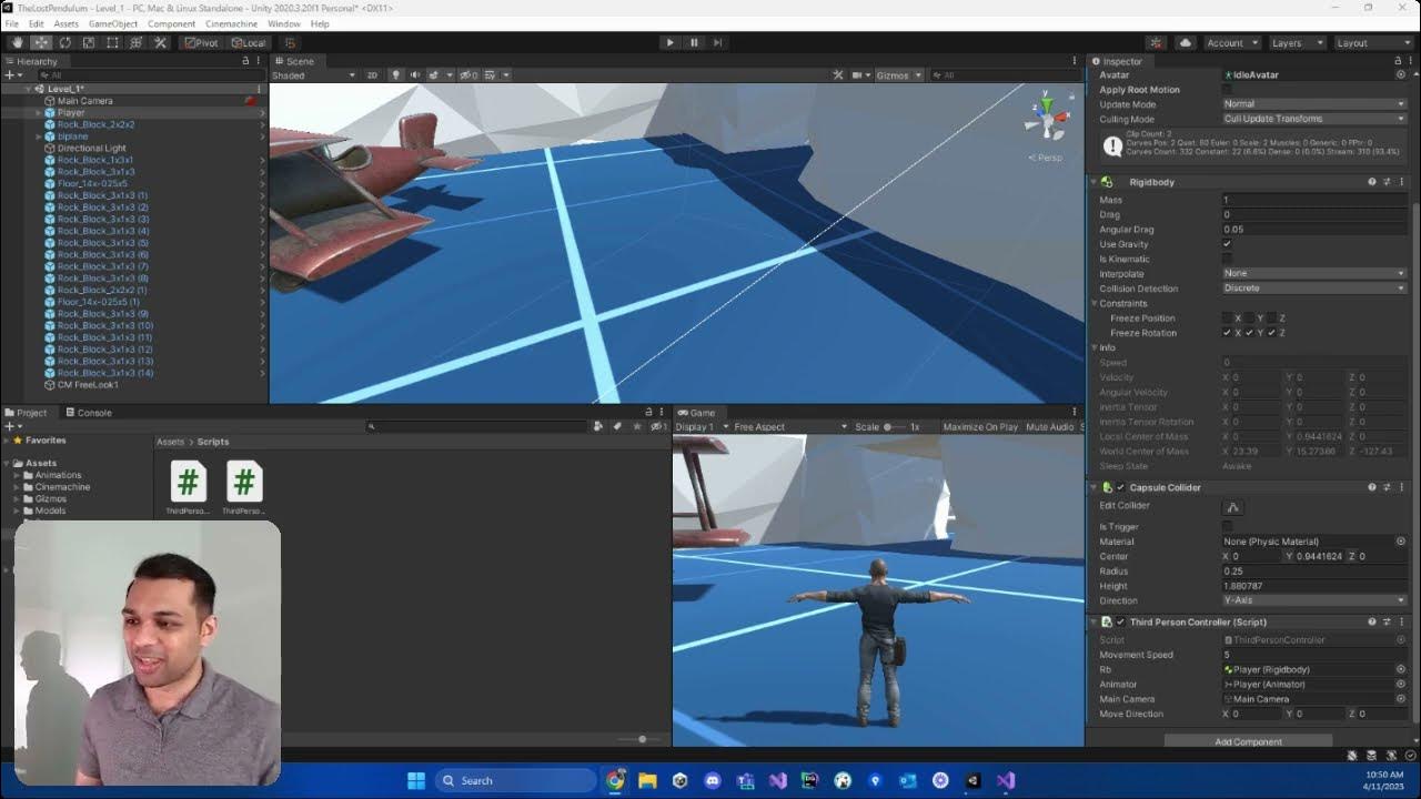 Player Rolling - Make Uncharted In Unity3D FREE UNITY 3D COURSE (10/37) - YouTube