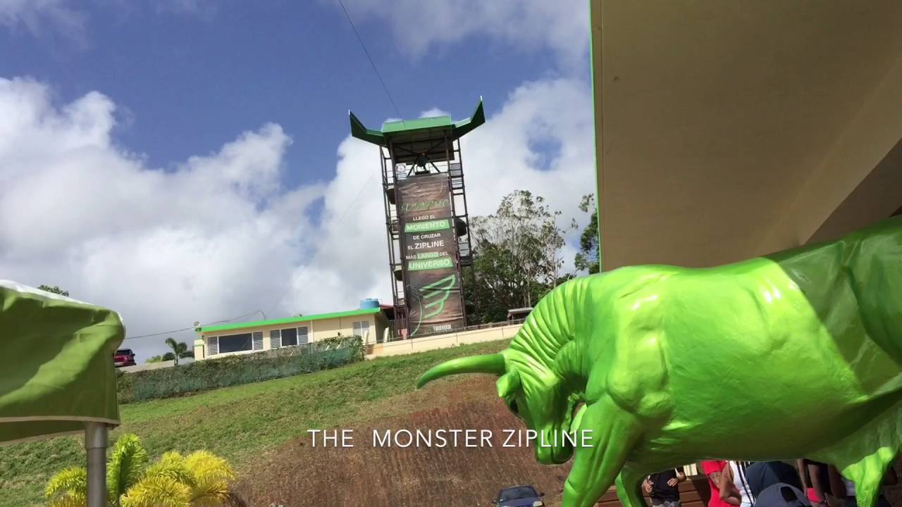 Puerto Rico - Insane Monster Zipline - YouTube