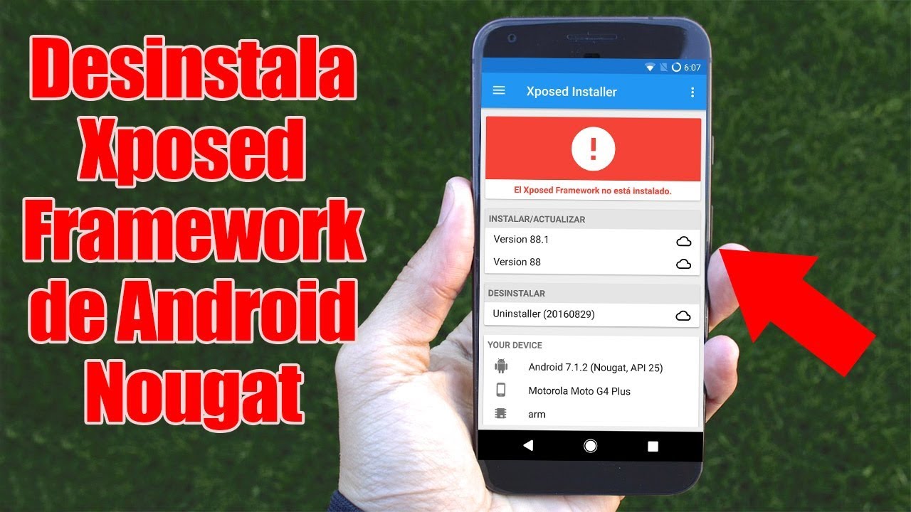 DESINSTALA XPOSED FRAMEWORK DE ANDROID NOUGAT | Reparara Bootlop (Modulos no compatibles) - YouTube