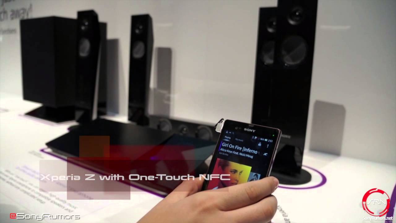 Sony Xperia Z with One-Touch NFC preview | CES 2013 - YouTube