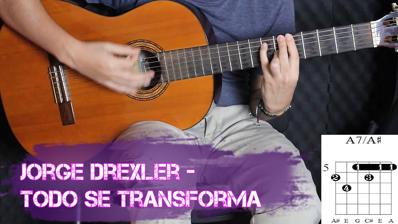 Cómo tocar Todo se transforma de Jorge Drexler (Iván Plata) Tutorial ...