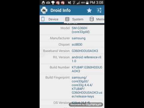 Droid Hardware Info inceliyorum!!